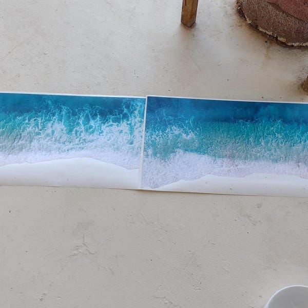 3D Ocean Beach Floor Bathroom Sticker - Sea Vinyl Decal for Bath Shower ...
