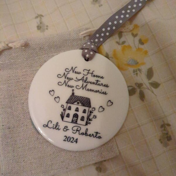 New Home Gift, Personalised New Home Ornament, Housewarming Gift, New ...