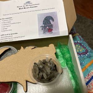 Chickadee DIY Stained Glass Mosaic Kit - Etsy