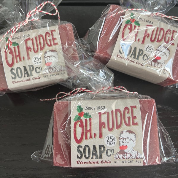 Oh Fudge! Soap Bar WRAP Inspired by Holiday Classic Movie "a Christmas ...