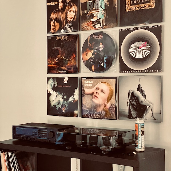 Albummount™ Record Album Frame Display - Invisible and Adjustable Wall ...