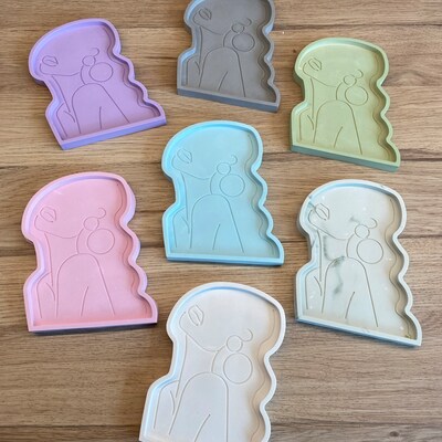 Concrete Mold Female Body Tray, Silicone Mold Female Body Decor ...