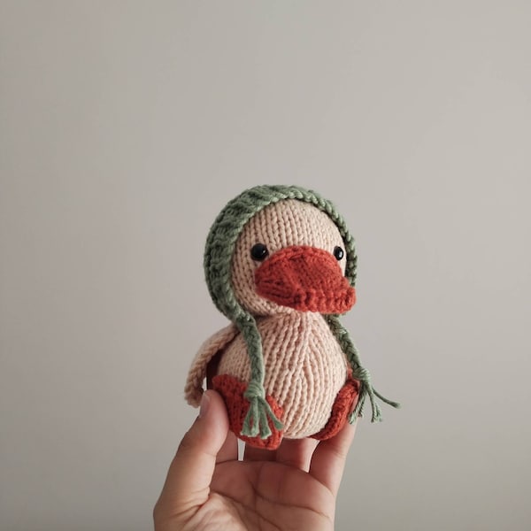 Knitted Goose Pattern PDF. DIY Amigurumi Toy Duck. - Etsy