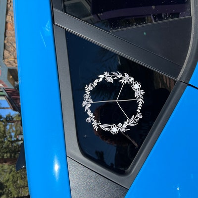 Dandelion With Flying Seeds Vinyl Decal Blowing Dandelion Decal ...