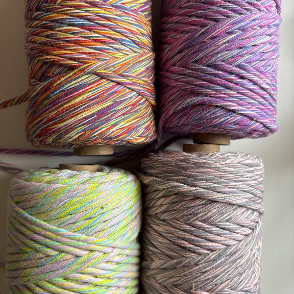 Polyester Braided Macrame Cord 4mm X 120meter/390feet Fabric Yarn for ...