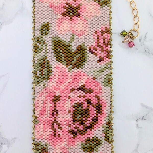 Palm Trees Sunset Peyote Bead Pattern, Bracelet Cuff, Bookmark, Seed ...