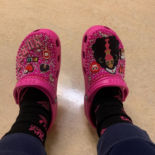 Nurses Heart| Custom Crocs| Nurse Custom Crocs| Nurse Footwear - Etsy
