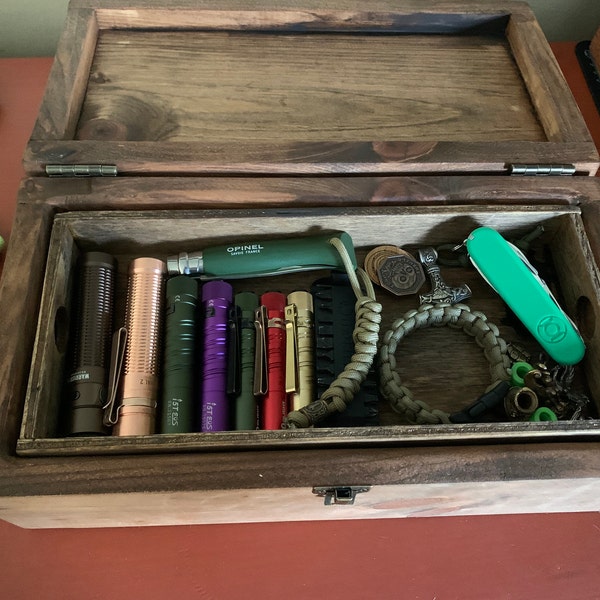 Pocket Knife Box With Removable Tray, Divided Knife Case, Gifts for Dad ...