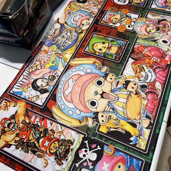 OP Playmat Portgas D. Ace Blue/yellow Mat Zones Stitched Edges Anime ...