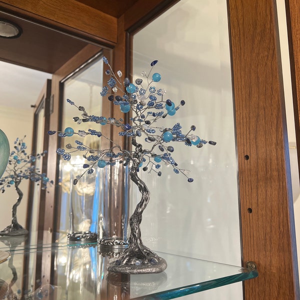 Coral Tree,beaded Tree,red Crystal Tree of Life,lucky Charm Tree of ...