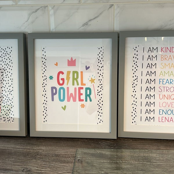 Kids Affirmation Prints,girls Bedroom Prints,girls Bedroom Decor ...