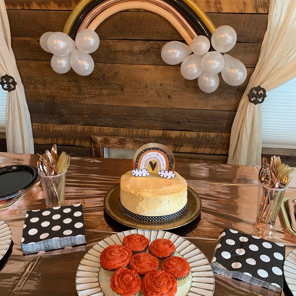 Boho Rainbow Balloons | DIY Boho Rainbow | Rainbow Birthday Party ...