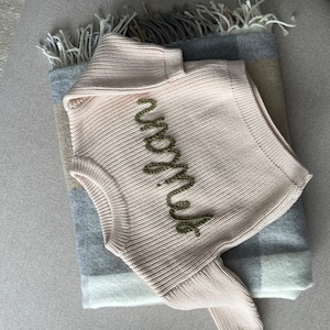 Custom Hand Embroidered Baby Sweaters - Etsy Canada