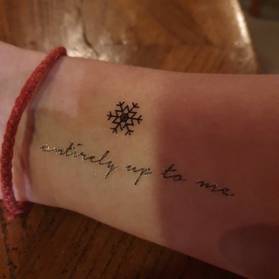 Snowflake Temporary Tattoo set of 3 - Etsy