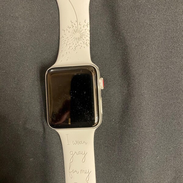 Sloth Watch Band Silicone Laser Engraved, Apple Watch Compatible 38/40 ...