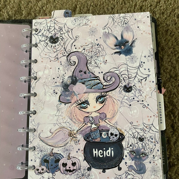 Halloween Planner Divider Set. Comes With Dashboard + 6 Tabbed Dividers ...