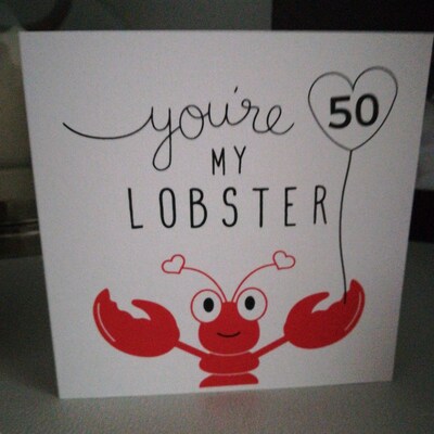 Lobster Card Friends TV Lobster Card You're My Lobster - Etsy