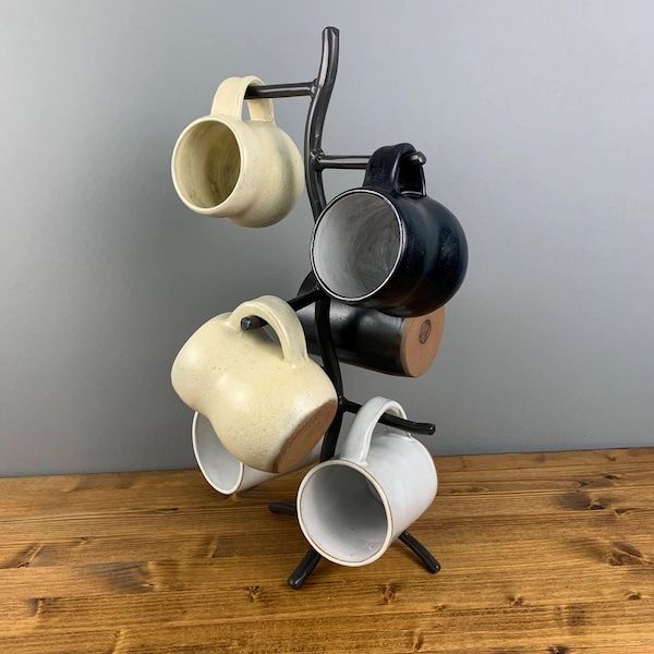 Iron Mug Tree – Holds 6 Mugs – Twig – American Made by Urban Forge ...