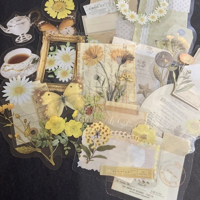 Vintage Victorian Style Sewing Theme Ephemera Pack 44 Pcs With Blue ...