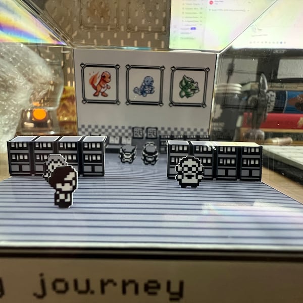 3d Pokémon Cube - Oaks Lab Generation 1 - 3D Pokemon Display - Perfect ...