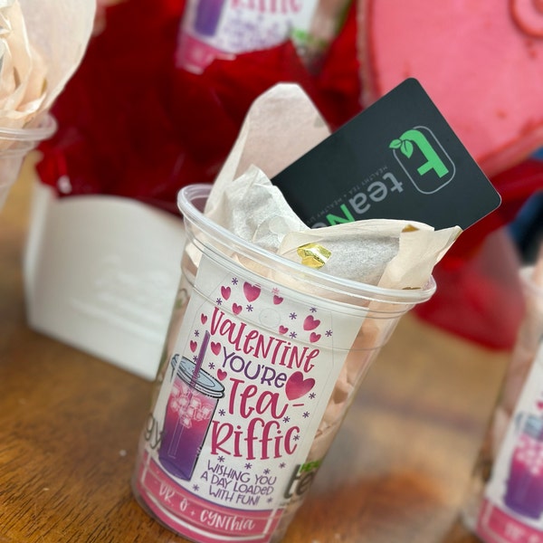 Valentine Favor Tags, Printable You're Tea-riffic Favor Tag, Business ...