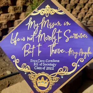 Hand-painted Graduation Cap Topper Customized Graduation Cap - Etsy