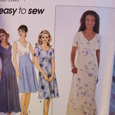 Mccalls 5114 BUTTON NIGHTSHIRT Pattern Miss M 14-16 Pajamas Long Belted ...