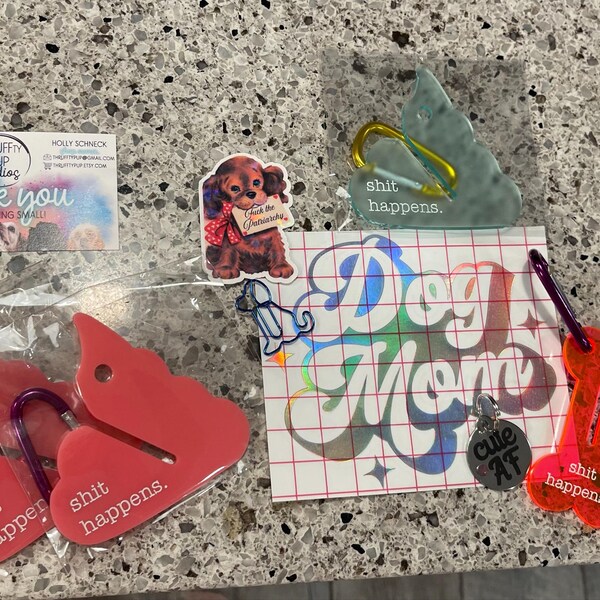 Acrylic Poop Loop | Hands Free Poop Carrier | Poop Bag Holder - Etsy