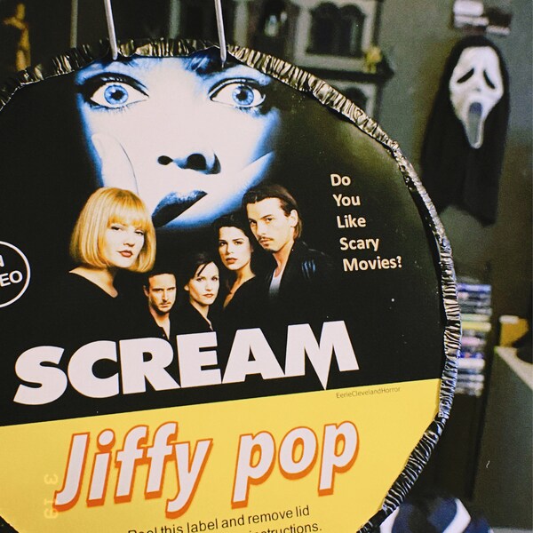 Scream Movie Jiffy Pop: Edible Popcorn Snack - Etsy