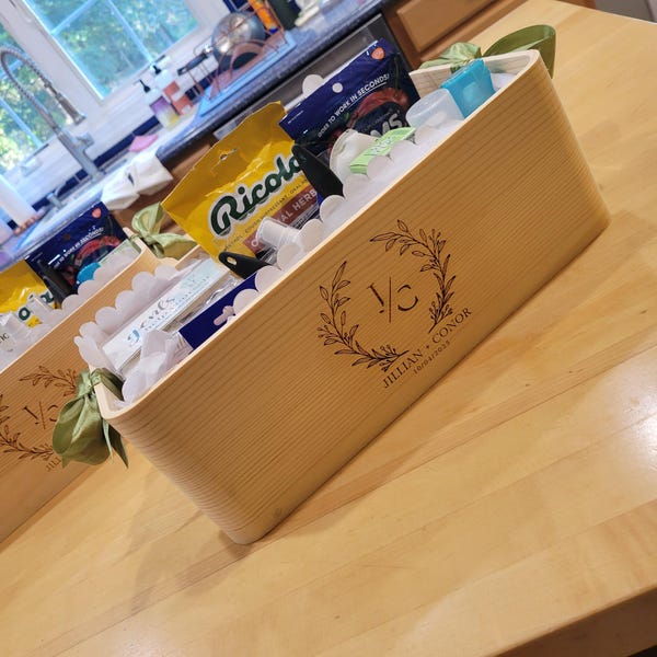 Personalized Rustic Wood Gift Box: Engraved Wedding Keepsake - Etsy