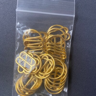 36 Pieces 18 Sets Gold Metal Bra Strap Adjuster Tri Glide - Etsy