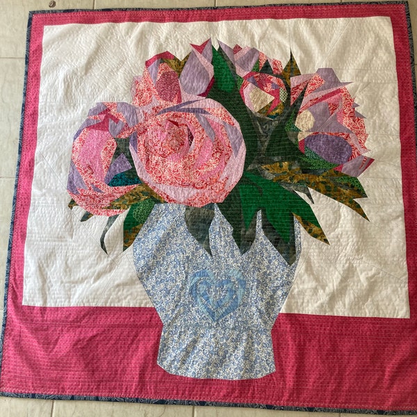 Vase of Flowers, a Foundation Paper Piecing Quilt Pattern (PDF) - Etsy