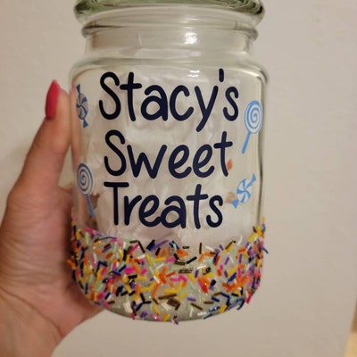 Custom Candy Jar, Personalized Candy Jar, Candy Themed Birthday, Candy ...
