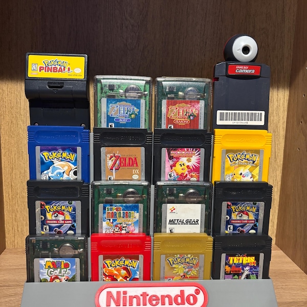 Nintendo Gameboy and Gameboy Color 16 Game Cartridge Display Stand - Etsy