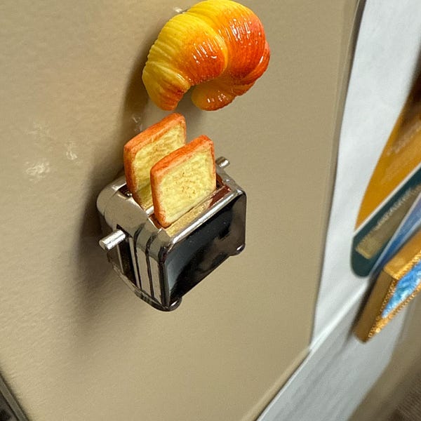 Slice Toaster Fridge Magnet | 3D Toaster Magnets | Tiny Bread Toaster ...