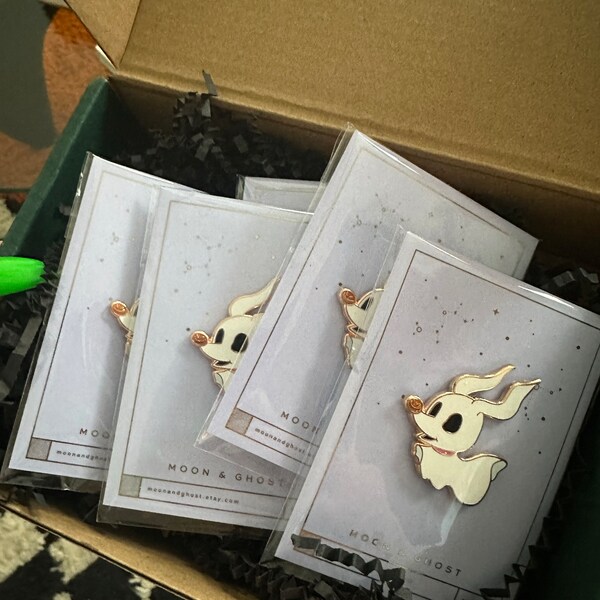 Zero the Ghost Dog Pin - Etsy