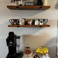 Pipe Hangers for Industrial Floating Shelves, Iron Shelf Brackets ...