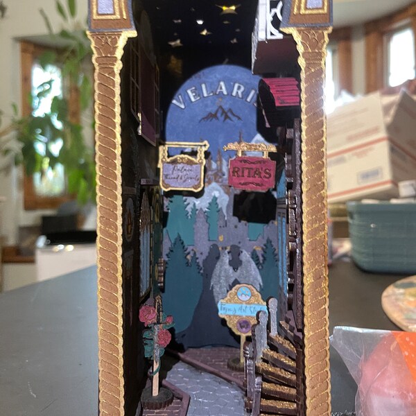 Acotar Inspired Book Nook| Fantasy Books | Bat Boys | Reading Gifts ...