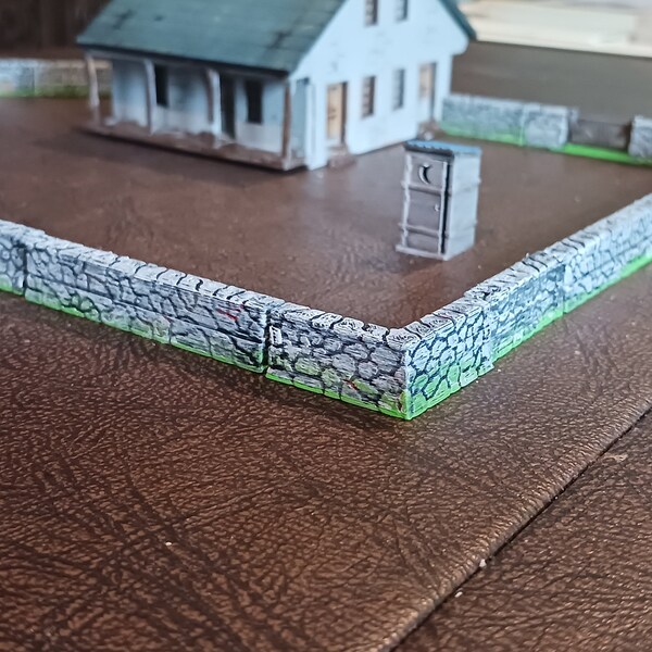 Stone Wall Set 15mm SCALE | Detailed 1:100 Scale Terrain for 15mm ...