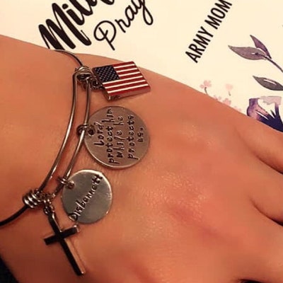 Blessed Cross Necklace Turquoise Patina Jewelry Christian Gift Cursive ...