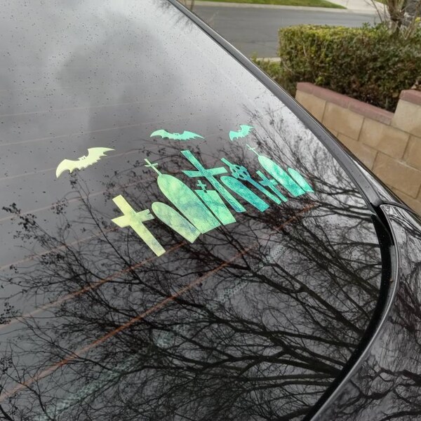 Goth Car Decal | Goth Car Decor | Goth Car Accessories | Spooky Season ...