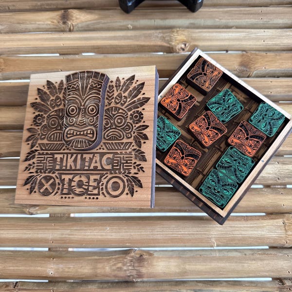 Freaky Tiki Wooden Clock – Unique Tiki Idol Wall or Desk Clock - Etsy