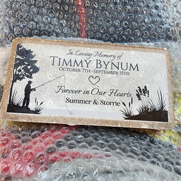 Personalized Memorial Stone: Loss Sympathy Gift, 4x8 Paver - Etsy