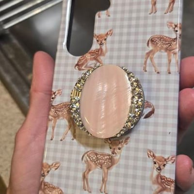 Custom Luxe Crystal & Pink Crystal Encrusted Phone Case, High End ...