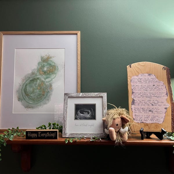 Custom Miniature Embryo Art, Framed Embryo Art, IVF Embryo Painting ...