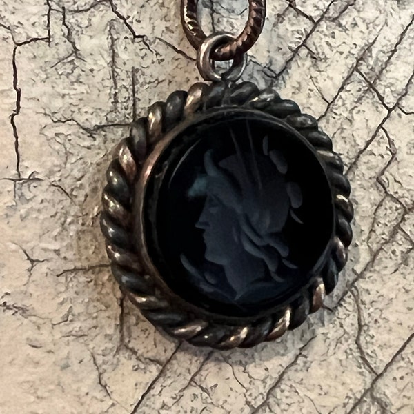 Antique Mourning Jewelry, Victorian Crepe Stone Mourning Brooch ...