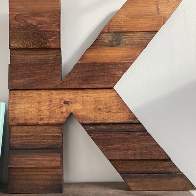 Large Wood Letters, Rustic Letter Cutout, Custom Wooden Wall Decor ...