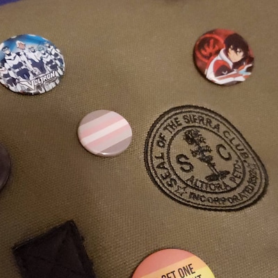 Demi Girl Pride Flag Pin Round Circle Button 1 Pin 1.5 Pin 2.25 Pin 10 ...