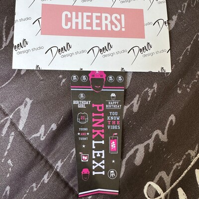 Pink Whitney Custom Sticker Label 50ml, 200ml, 375ml, 750ml, 1000ml ...