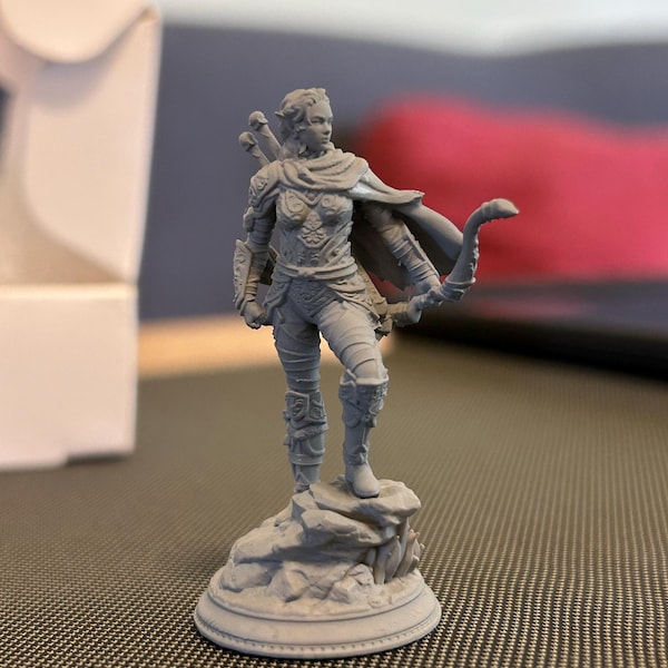 Leonin Monk Miniature- Leonin Fighter, Feline Brawler Mini for 5e ...